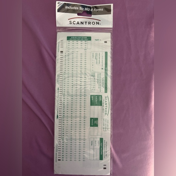 Other | Scantron Test Sheets | Poshmark